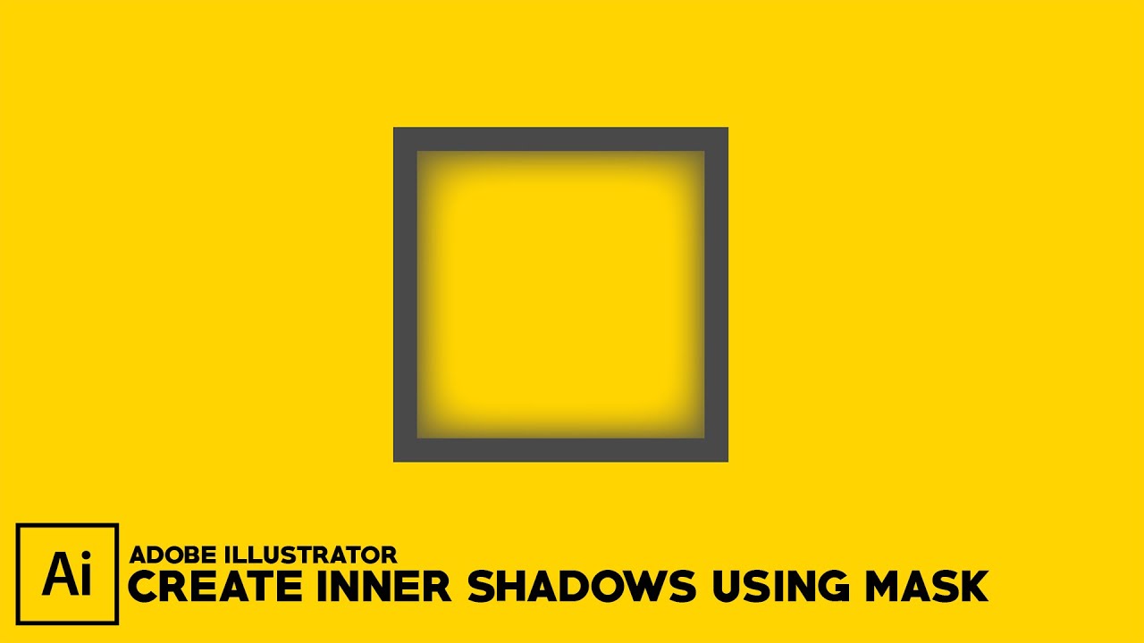 Adobe Illustrator CC - How to Create Inner Shadows using Mask