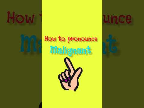 How to pronounce malignant | Malignant |#shorts