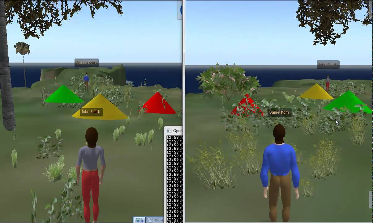 Advanced Virtuality Laboratory - Open Simulator Path Walking Demonstation