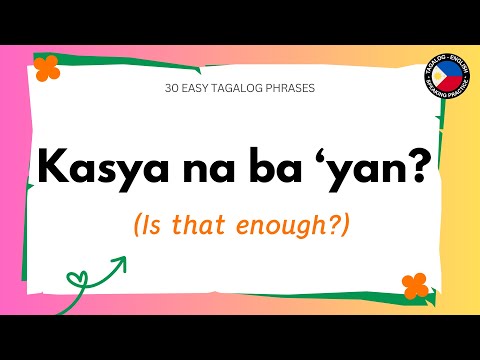 30 EASY FILIPINO PHRASES WITH ENGLISH TRANSLATION | Learn Filipino #EnglishTagalogSpeakingPractice
