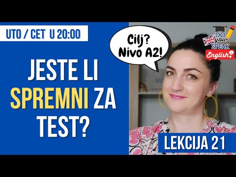 (21) VJEZBAMO ZA VELIKI TEST SADASNJIH VREMENA!