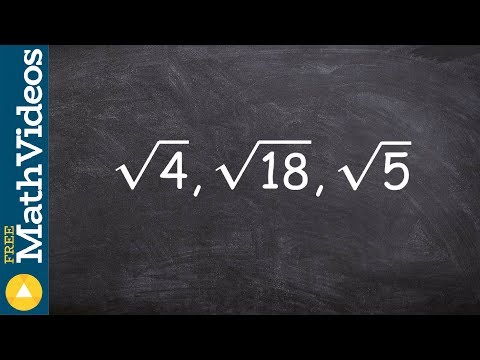 How to take the square root of three different types of numbers, root(4), root(18)