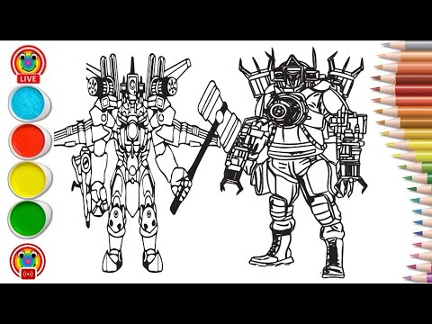 Titan Cameraman Trang tô màu/How to Color Titan Cameraman/Titan Cameraman Coloring pages/NCS Release