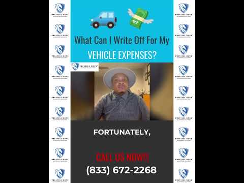 What can I write off for my vehicle expenses?