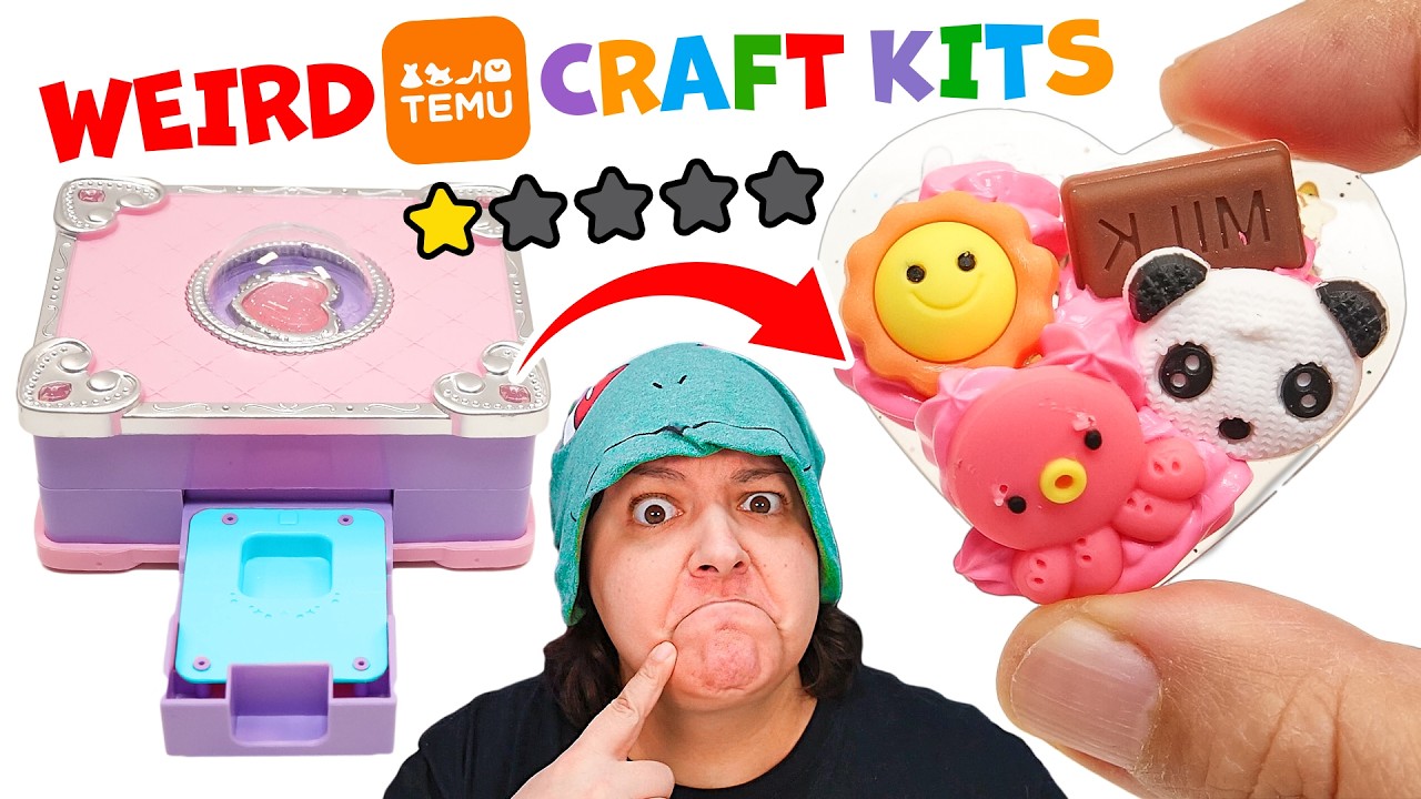 GUKA Craft?! I Test 3 Temu Craft Kits from Unicorns to Sticker DIY Machines
