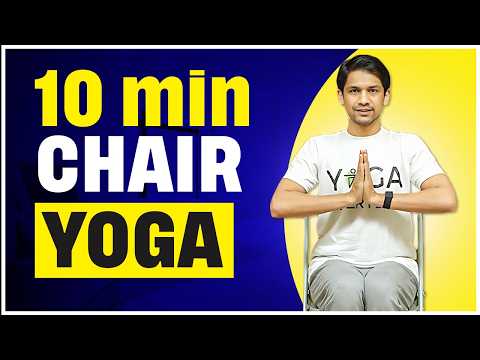 10-Minute Chair Yoga for Beginners | Simple Daily Fitness | Saurabh Bothra