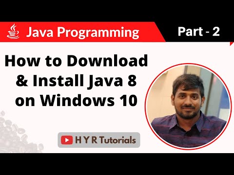 P2 - How to Download & Install Java 8 on Windows 10 | Core Java |