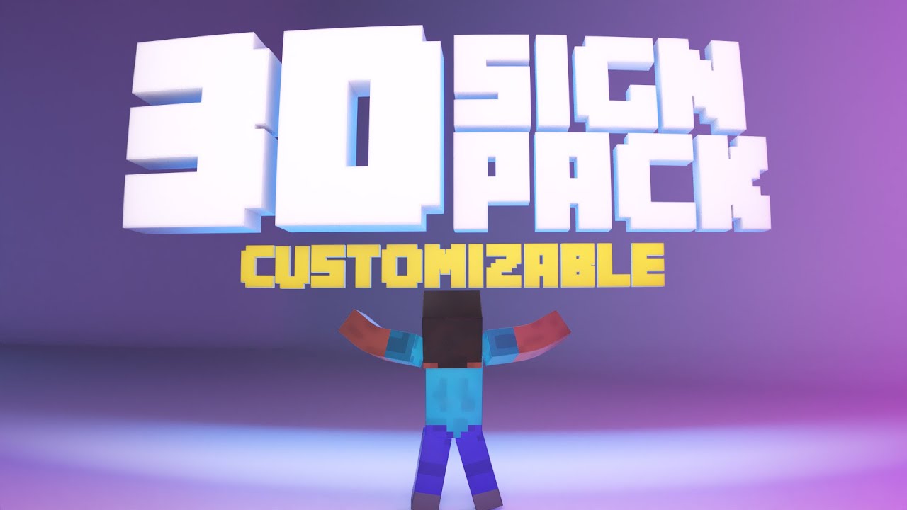 3D TEXT SIGN PACK!