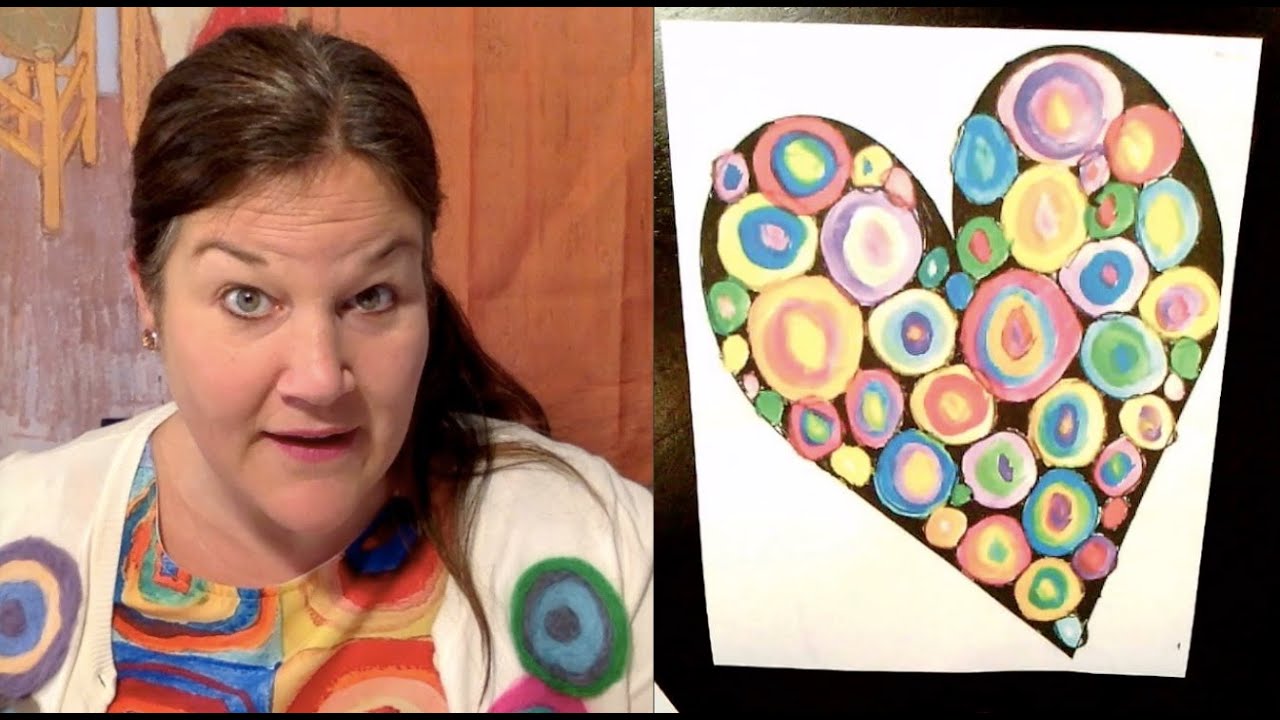 Kandinsky Heart with Mrs  Blue