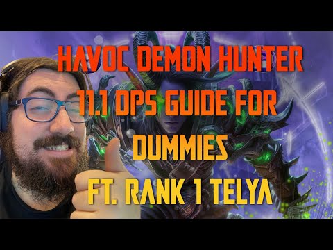 Havoc Demon Hunter 11.1 - DPS Raid/Dungeon Guide for Dummies (Ft. Rank 1 Telya)