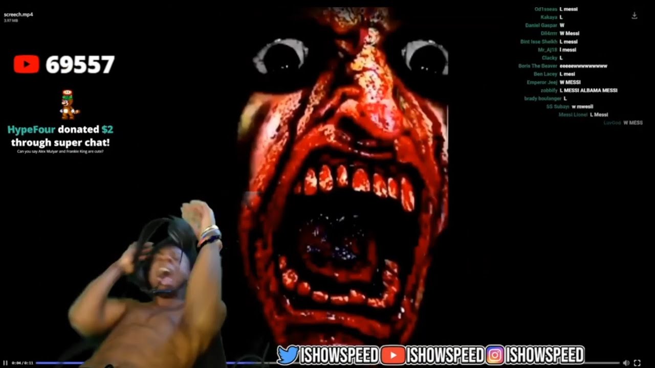 iShowSpeed Gets Jump Scared Reacting To Clips..😭