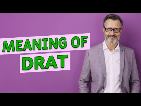 Drat | Definition of drat 📖 📖