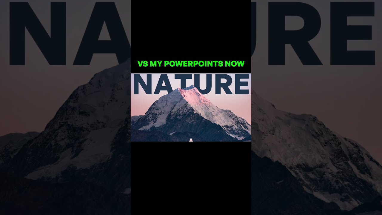 Perfect loop of nature 🌳🐻 #powerpoint #shorts