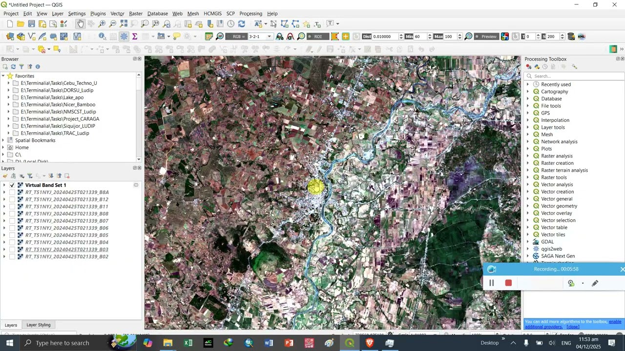 Preprocessing, Sub setting of Sentinel 2 - L2A Image using QGIS & SCP