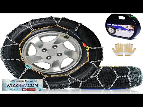 Snow-Chains Auto Fixing 1 Min Quick Fit Easy Installation Tire-Chains Portable Reusable Review