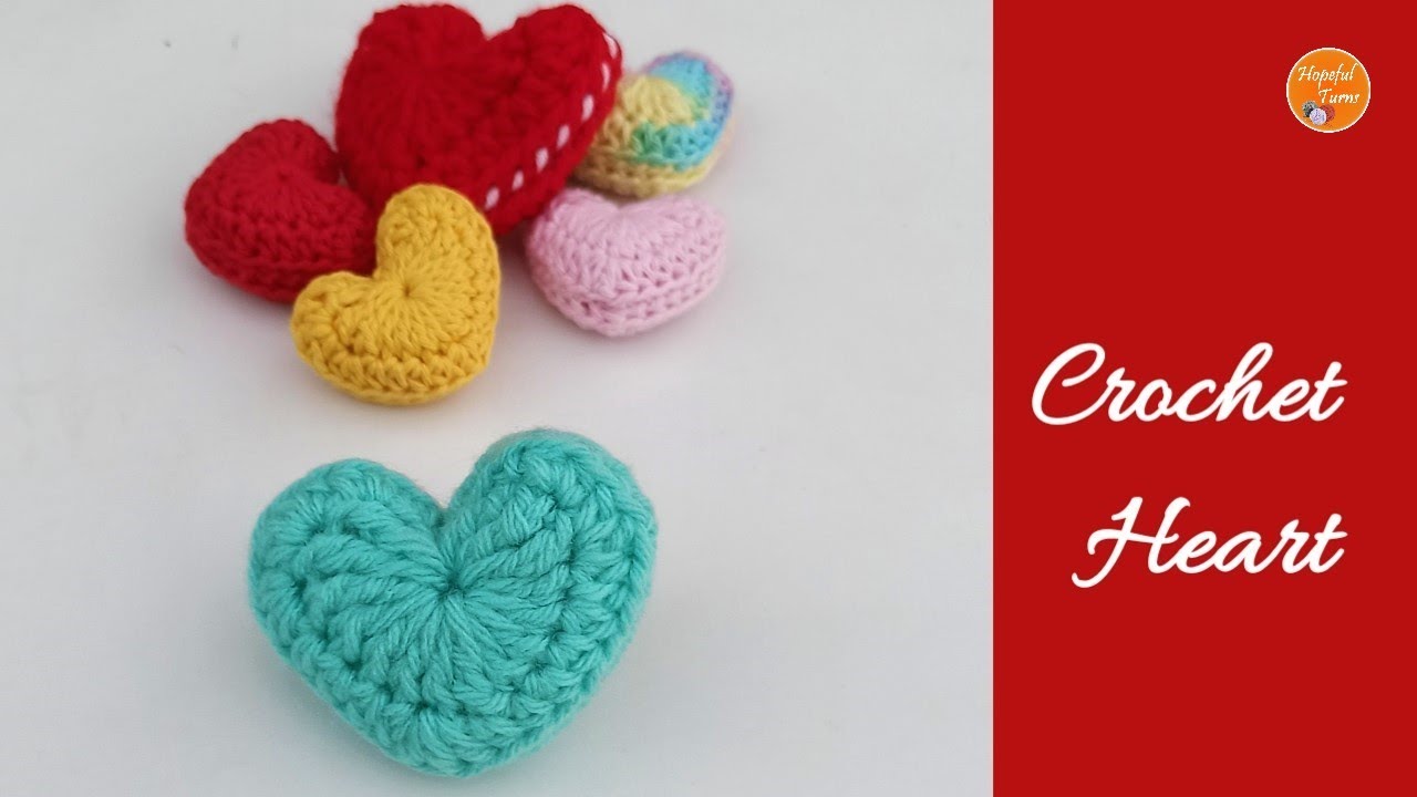 Crochet Padded Heart for Beginners | Easy Crochet Amigurumi 3D Valentine's Day Heart (Keychain Gift)