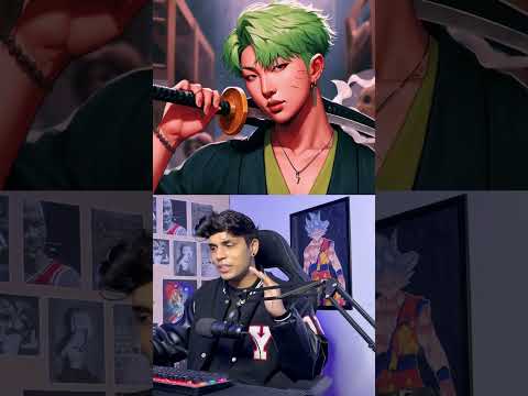 Guess The BTS Members By His Anime Look😳! #ytshorts #quiz #facts