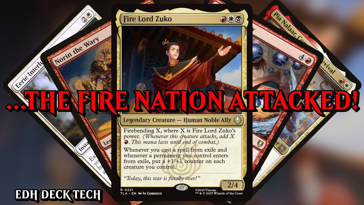Fire Lord Zuko Commander Deck | MTG EDH Deck Tech (Avatar) | ...THE FIRE NATION ATTACKED!