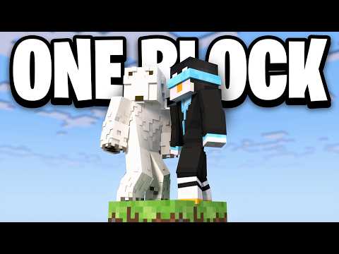 I Survived 100 Days on ONE BLOCK SKYBLOCK in Minecraft 1.21