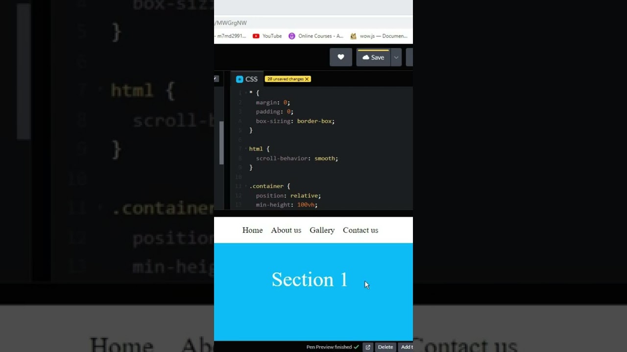 Scroll Smooth Effect || CSS And HTML