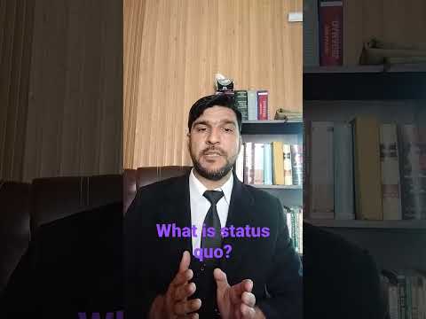 what is status quo / #lawshorts #law #lawofpakistan #viralshorts