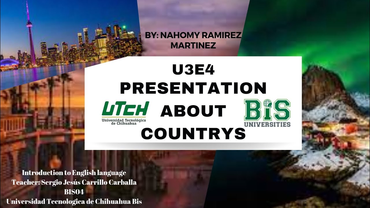 Presentation about countrys / Introduction to English Language / Nahomy Ramirez