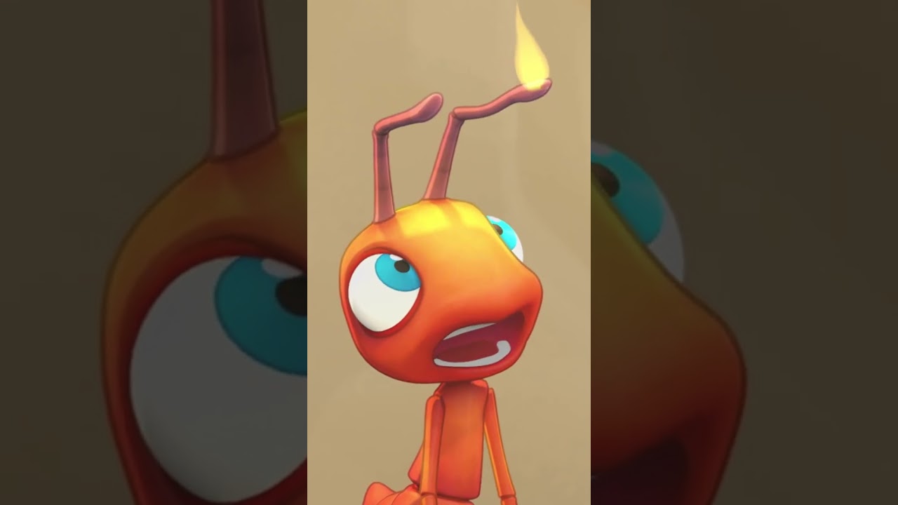 Ant VS Magnifying Glass | #shorts #antiks #bugs #insects #cartoons #kids #ants #comedy