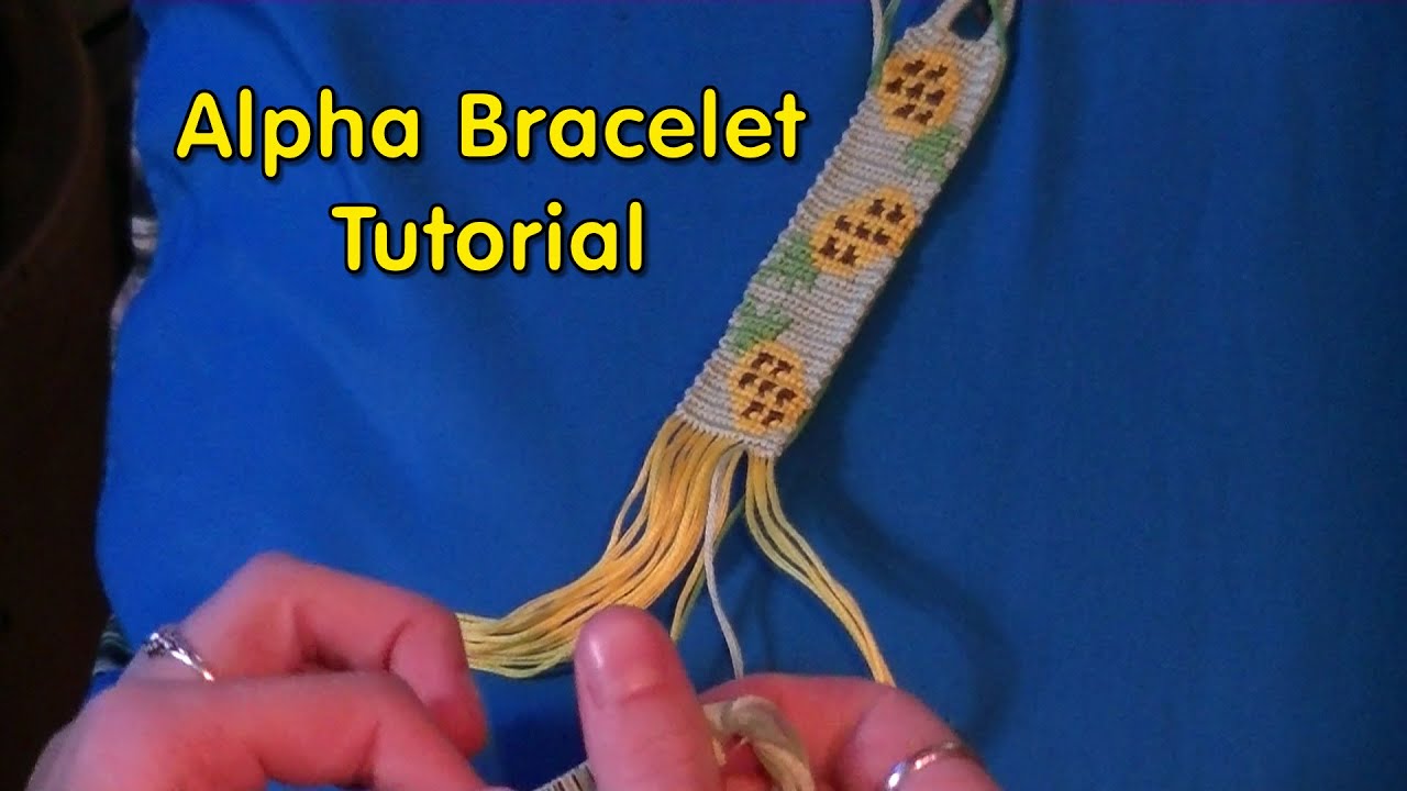 Multi Color Alpha Friendship Bracelet Tutorial