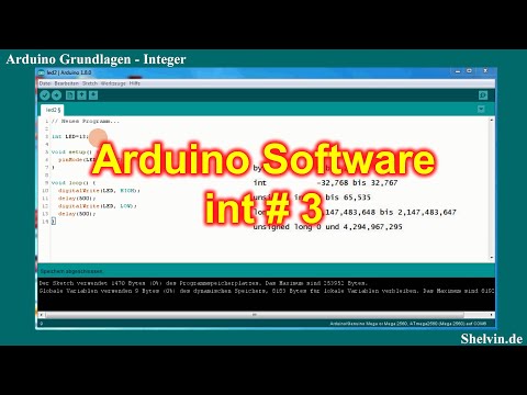 Arduino Programmierung #3 – int und andere ganze Zahlen. | Shelvin ...