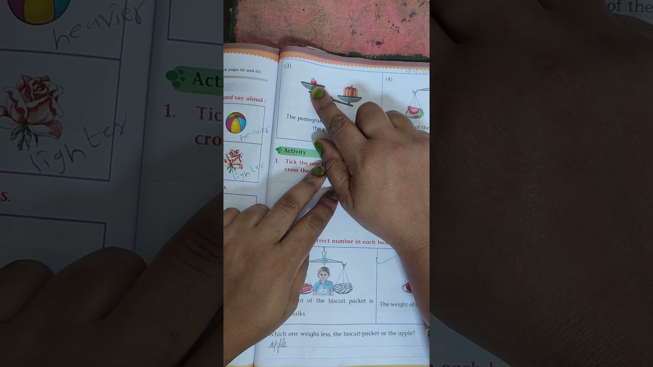 Class -2| Maths |Workbook| Chapter-32| Let's Weigh| explanation with answers