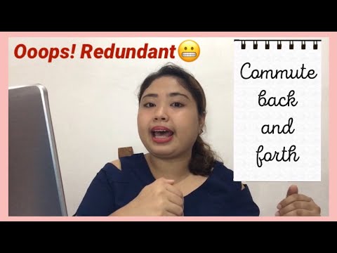Examples of REDUNDANT words and phrases.