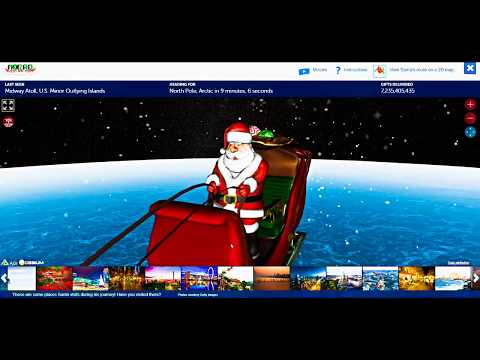 Last 10 minutes - NORAD santa tracker 2017