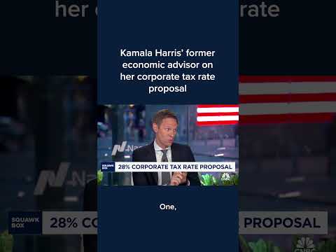 Kamala Harris' former economic advisor on her corporate tax rate proposal
