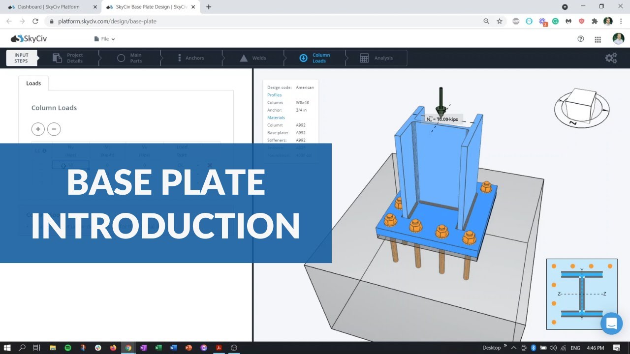 Steel Base Plate Design Software | Base Plate Design for AISC, Eurocode and Australian Standards
