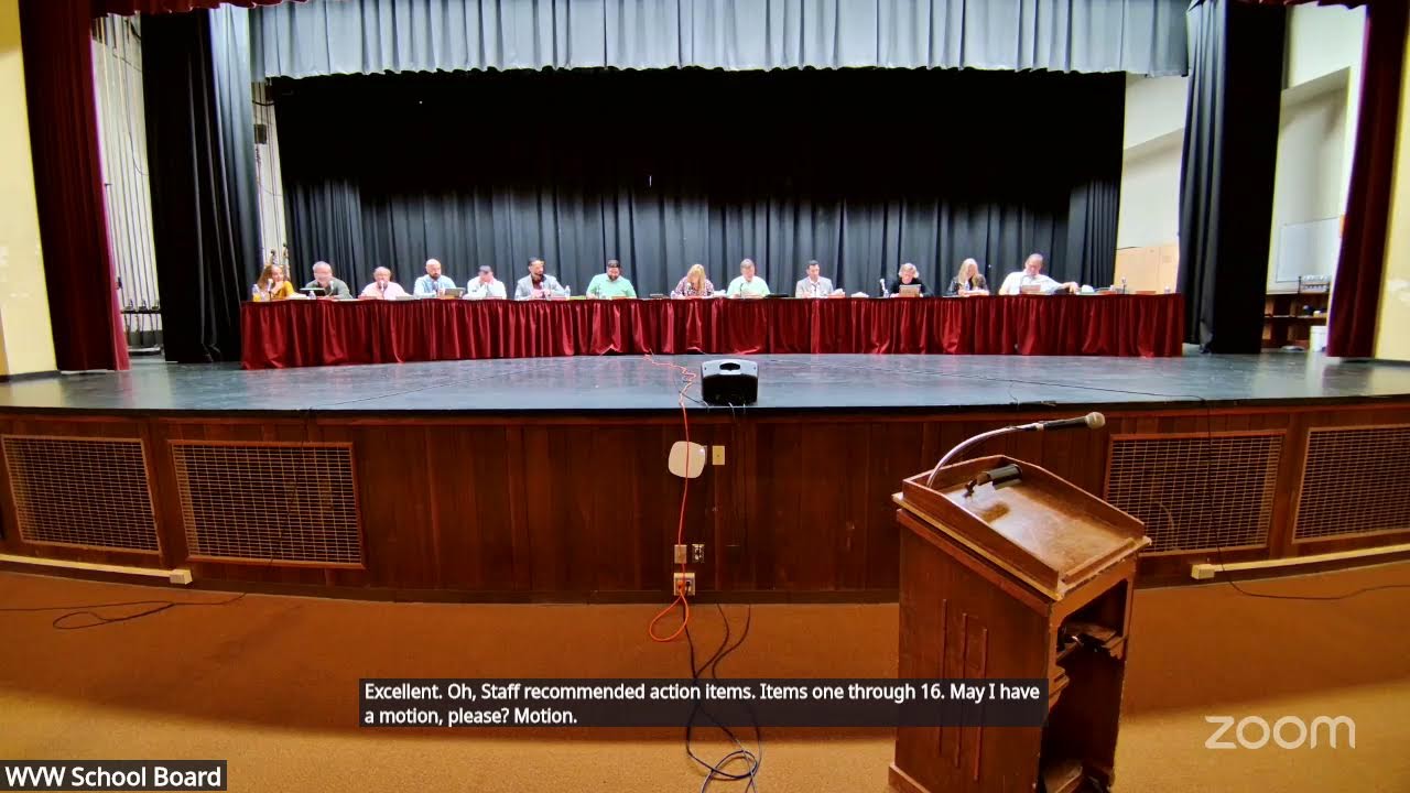 WVWSD School Board Meeting - 3/11/2026