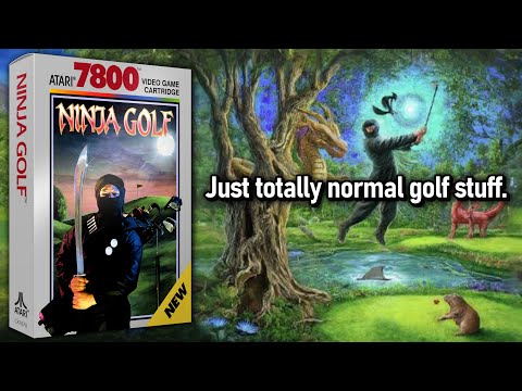 Ninja Golf Atari 7800 EXCLUSIVE: The Most Difficult Ninja Test of ALL!