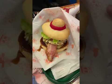 We tried ONE PIECE food at the ONE PIECE theme park in Japan! #japan #shorts