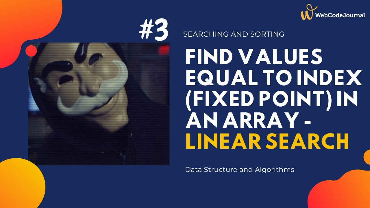 Find all fixed points in an array - Linear Search