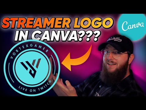 FREE Badge Logo for Twitch in Canva in 2023 [Canva for Streamers]