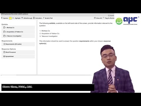 ACCA Advanced Financial Management AFM Live Sessions Sept25