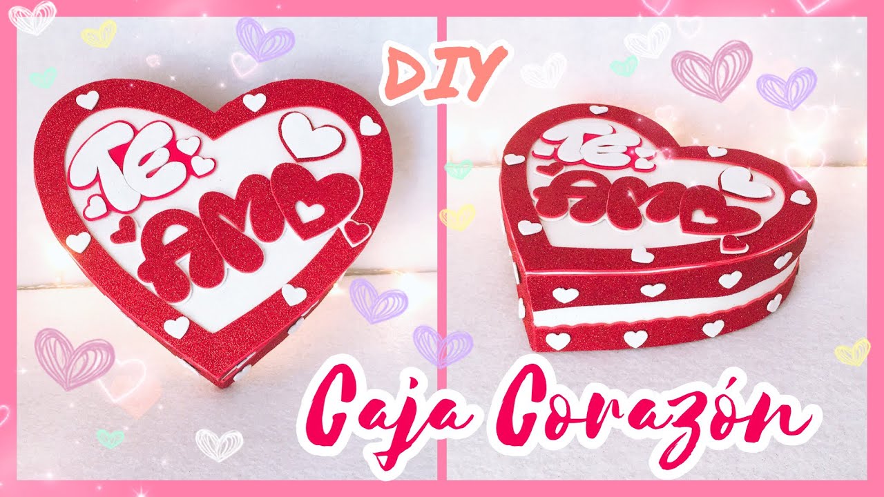 CAJA CORAZÓN PARA REGALAR EN SAN VALENTÍN || DIY FÁCIL Y ECONÓMICA.