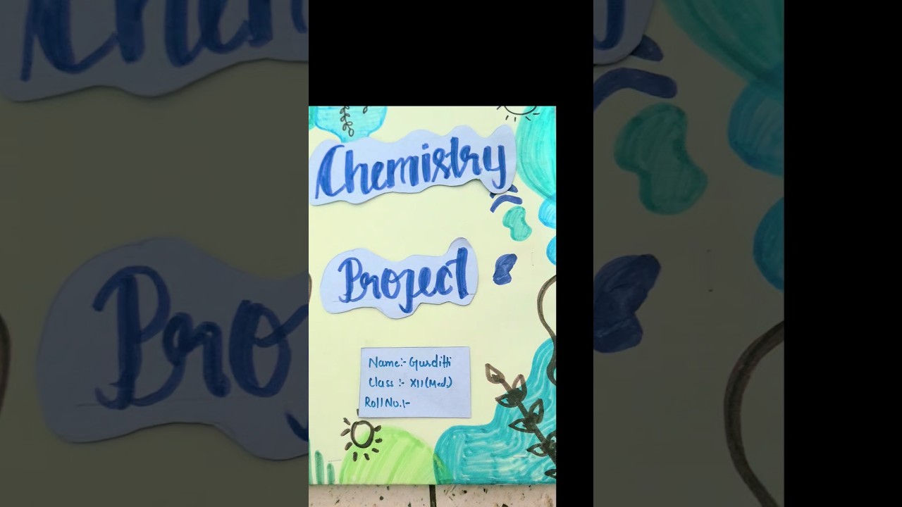 Chemistry Investigatory project Class 12😍 #cbse #class12 #project #chemistry