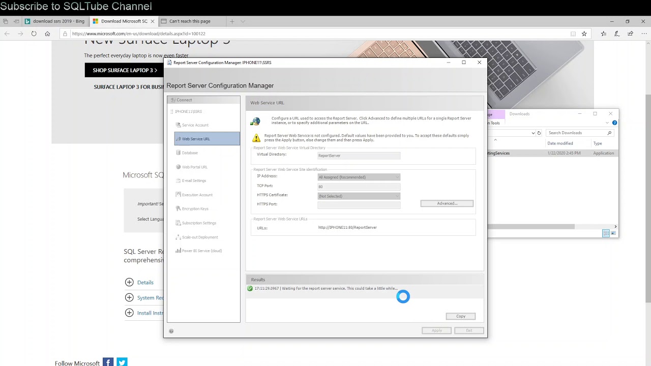 Step by Step - SQL Server Reporting Service (SSRS) 2019 Installation and Configuration for beginners