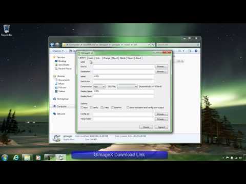 How to Use GImageX to Create .wim files from System Images