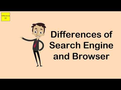 Differences of Search Engine and Browser