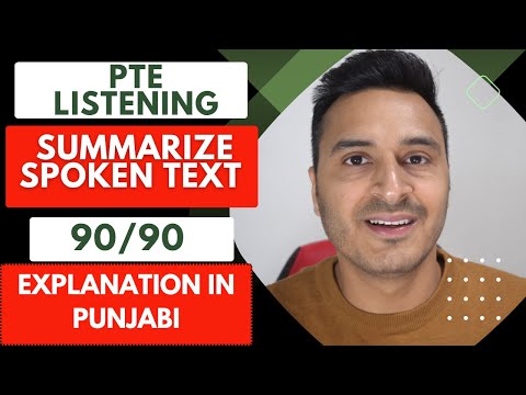 LIVE WITH STUDENT II SUMMARIZE SPOKEN TEXT TIPS AND TRICKS IN PUNJABI || PTE BY NIKHIL || #nikhilpte