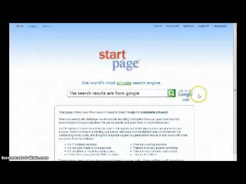 Start Page The Best Search Engine - Why You Should Use It