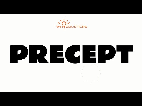 PRECEPT (noun) Meaning, Pronunciation and Examples in Sentences | GRE GMAT LSAT SAT ESL TOEIC