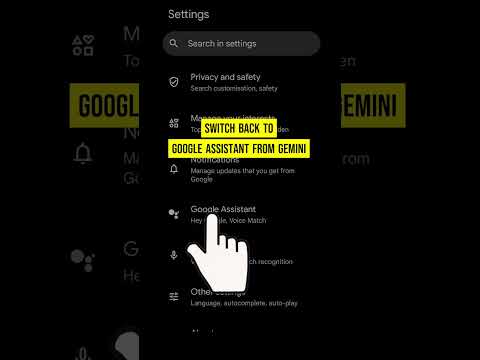How to Switch Back to Google Assistant from Gemini #gemini #google #ai