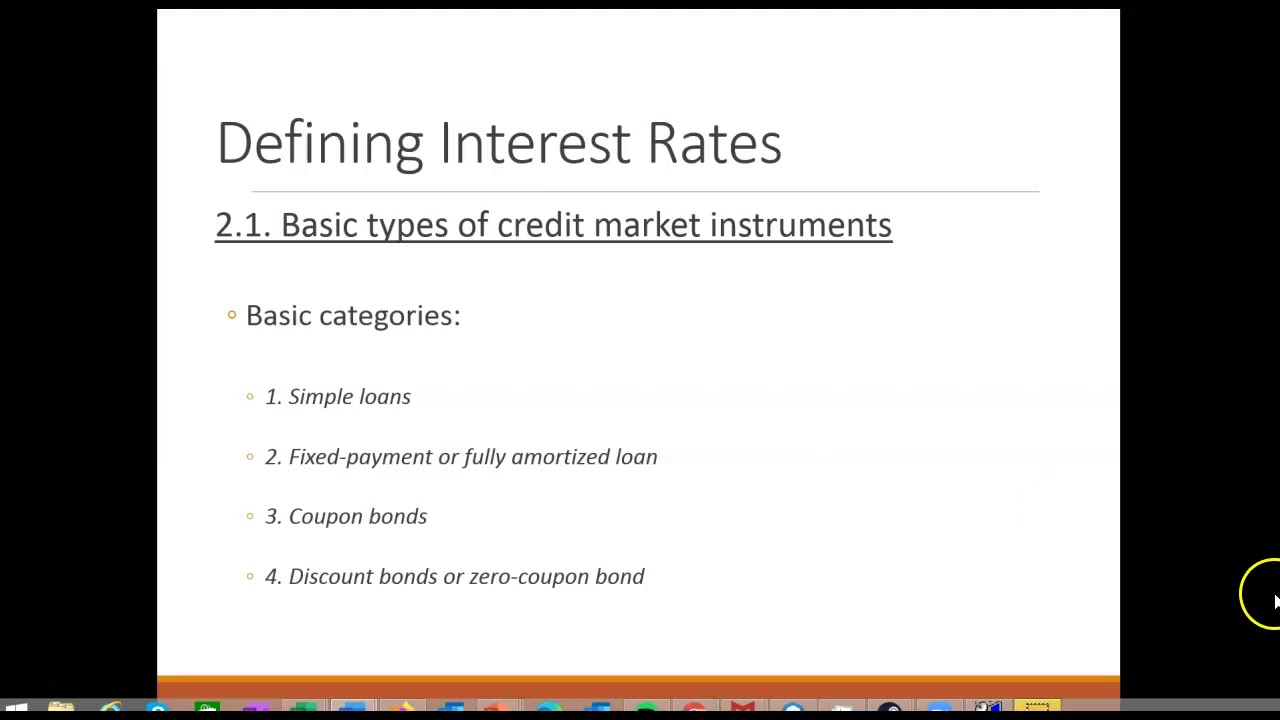 7. Credit Market Basics